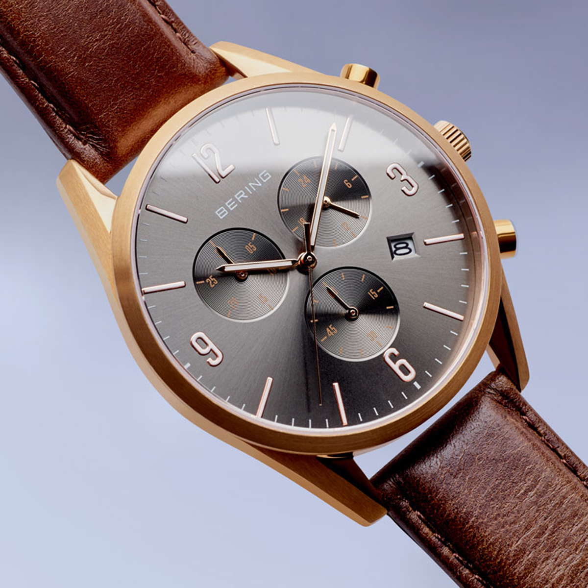 BERING Time 10542-562 Mens Classic Collection Watch with Calfskin Band ...